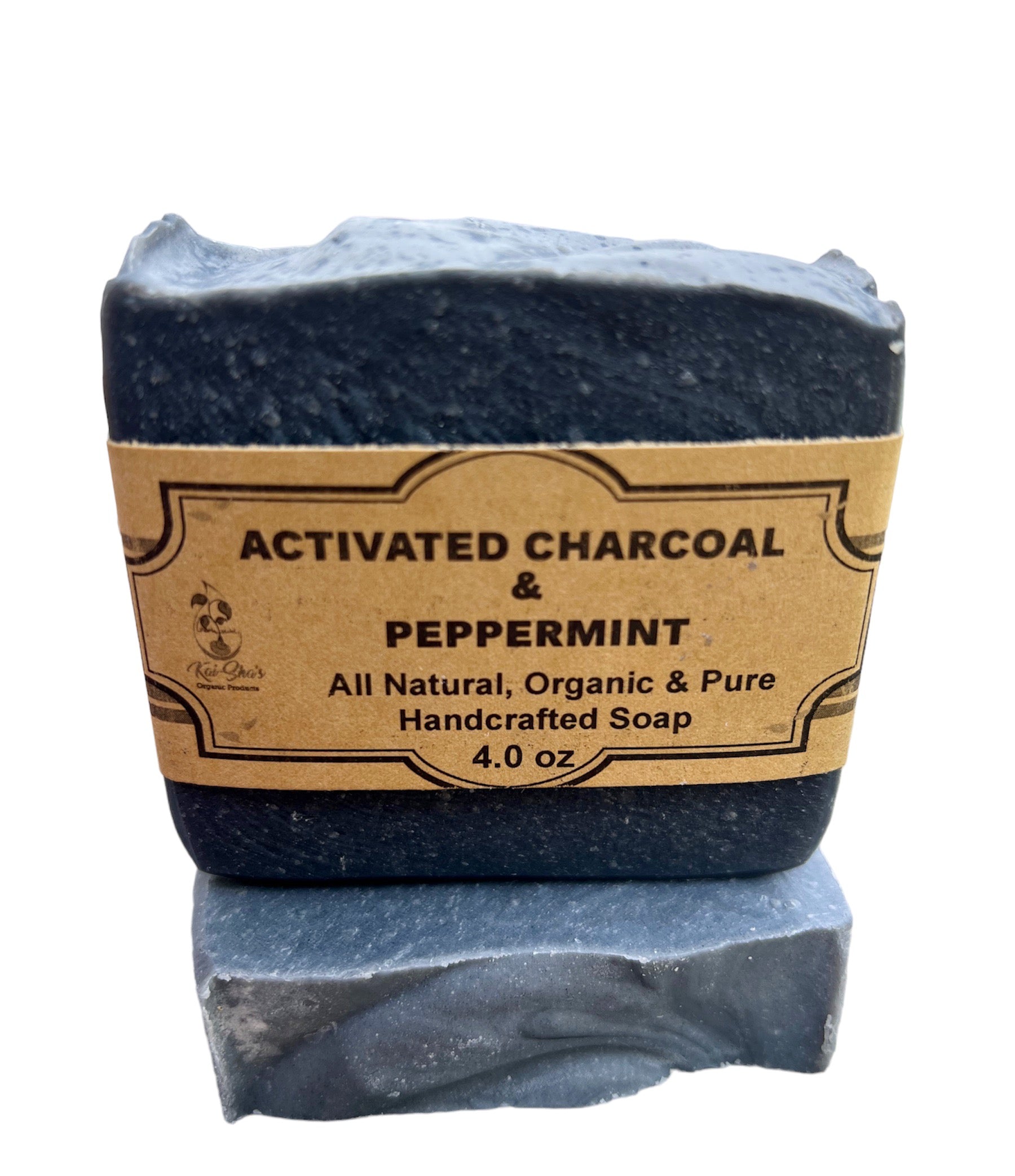 Charcoal & Peppermint Bar Soap – Kai - Sha’s Organic